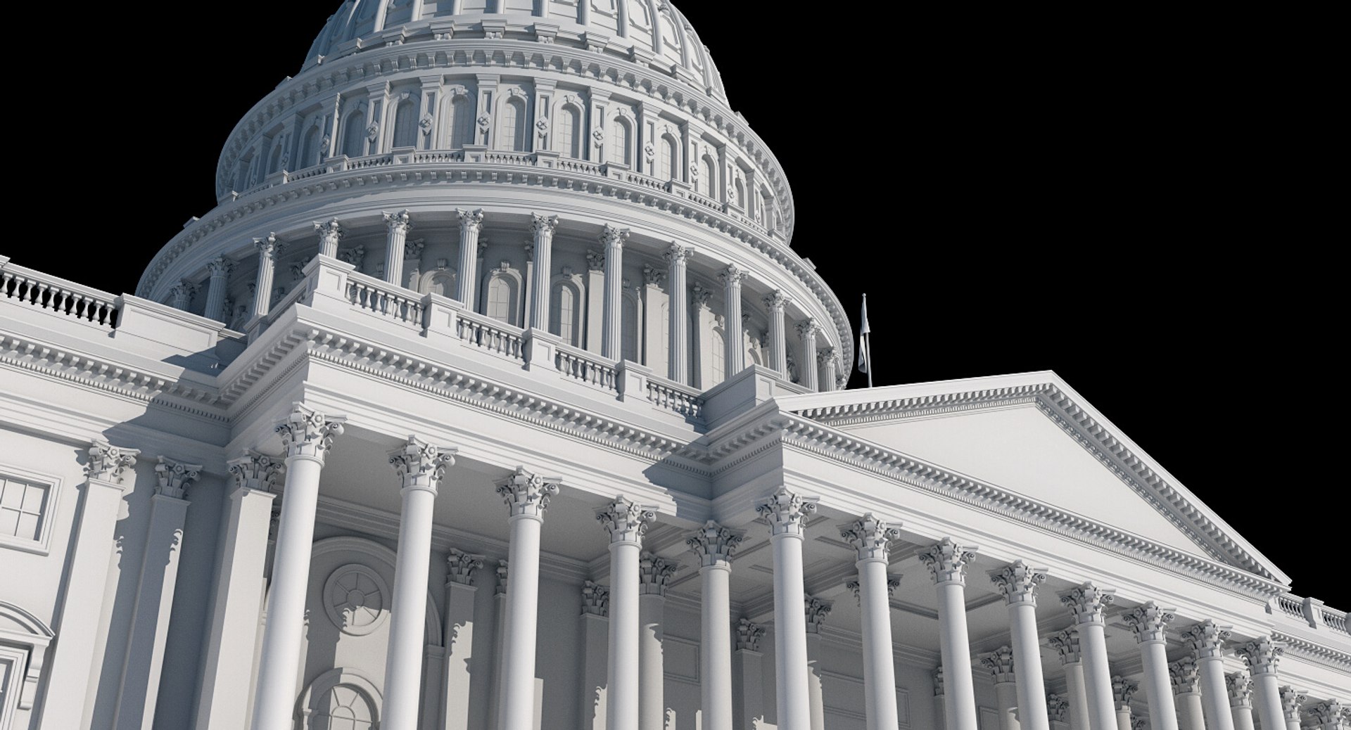 united states capitol building 3d max