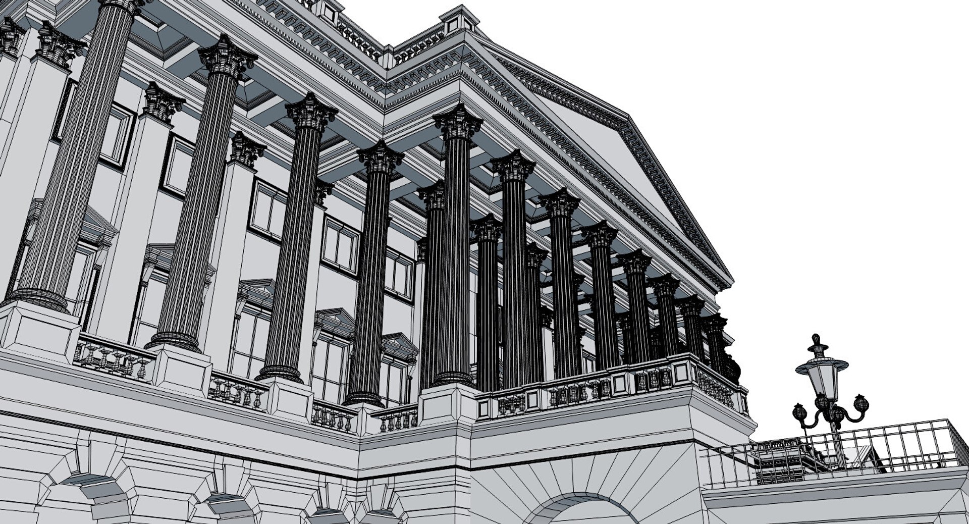 united states capitol building 3d max