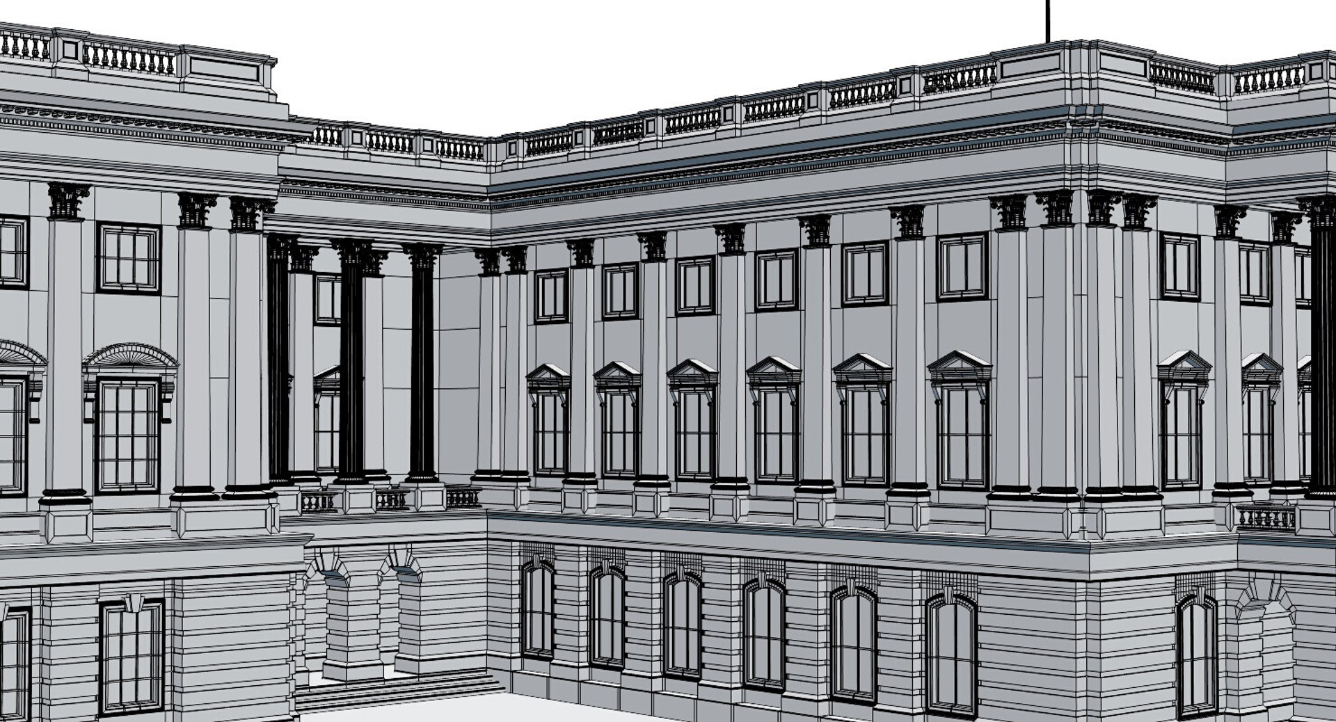 united states capitol building 3d max