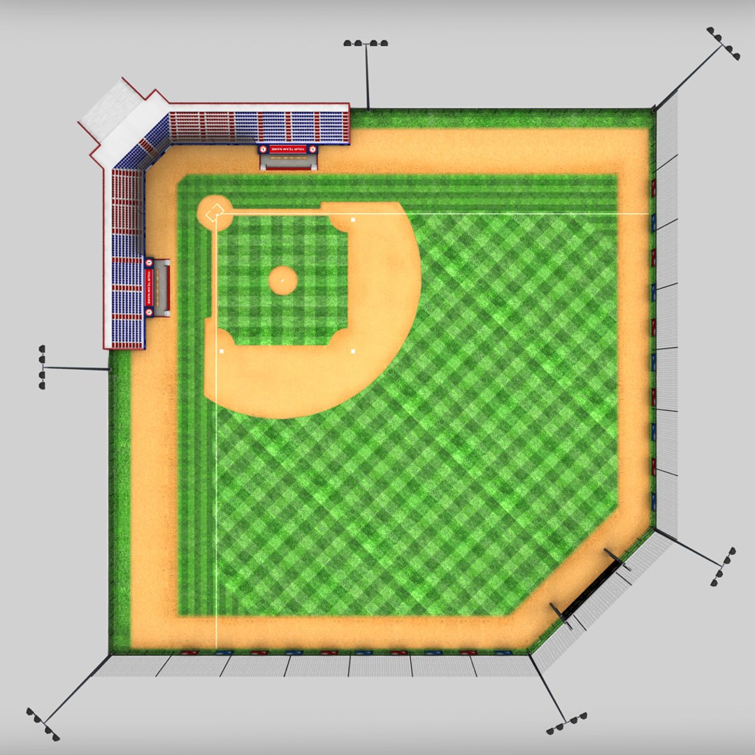 Baseball Stadium 3d Max