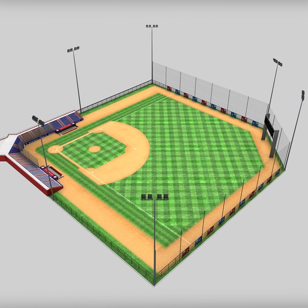 3d baseball stadium model