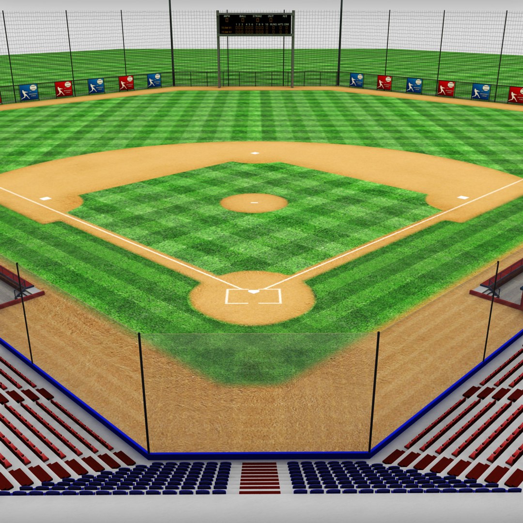 Baseball Stadium 3d Max
