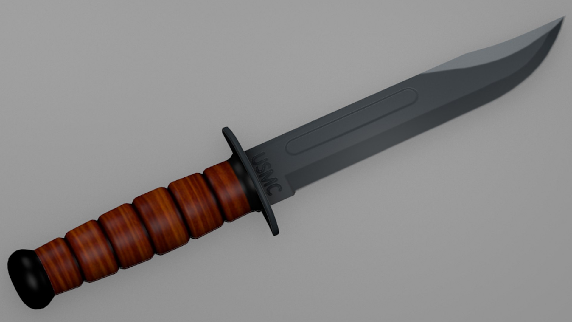 3D Knife Ka-bar Model - TurboSquid 1234017