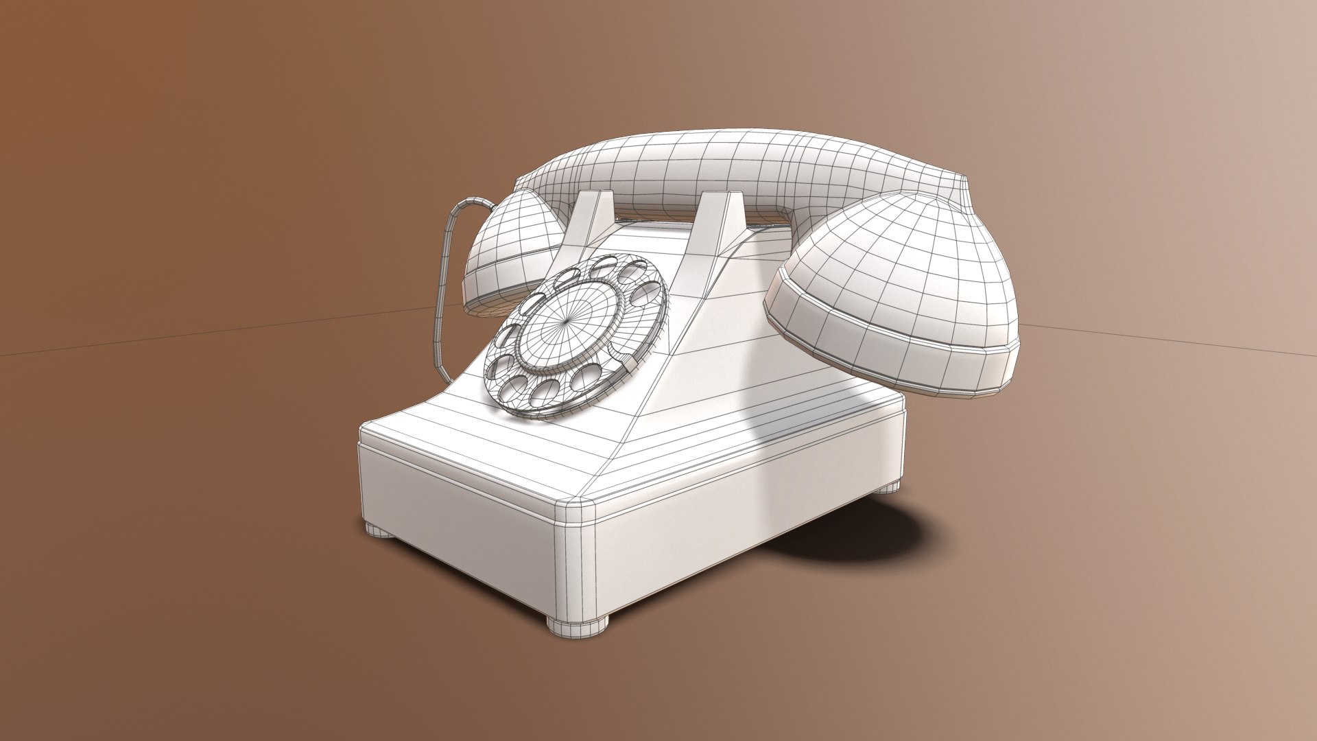 3D Handset Old Phone Model - TurboSquid 1523139