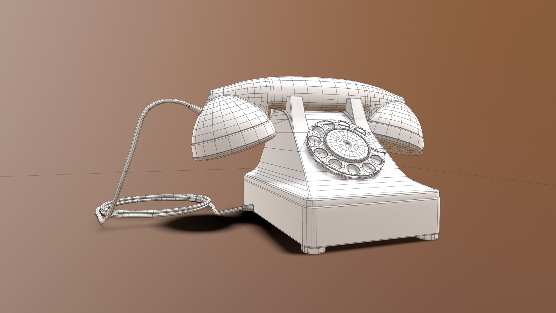 3D Handset Old Phone Model - TurboSquid 1523139