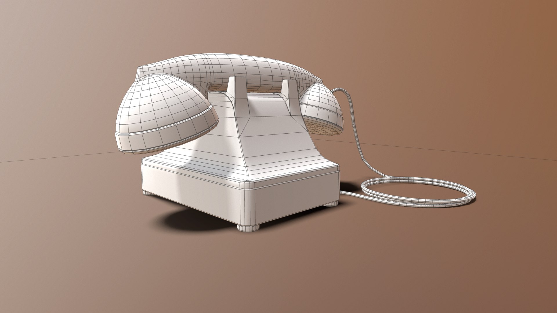 3D Handset Old Phone Model - TurboSquid 1523139