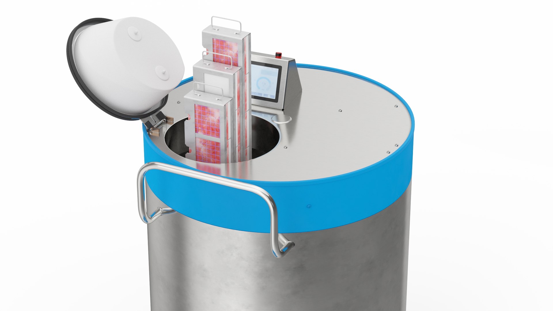 Cryogenic Freezer with Cryo-boxes 3D model - TurboSquid 1997414