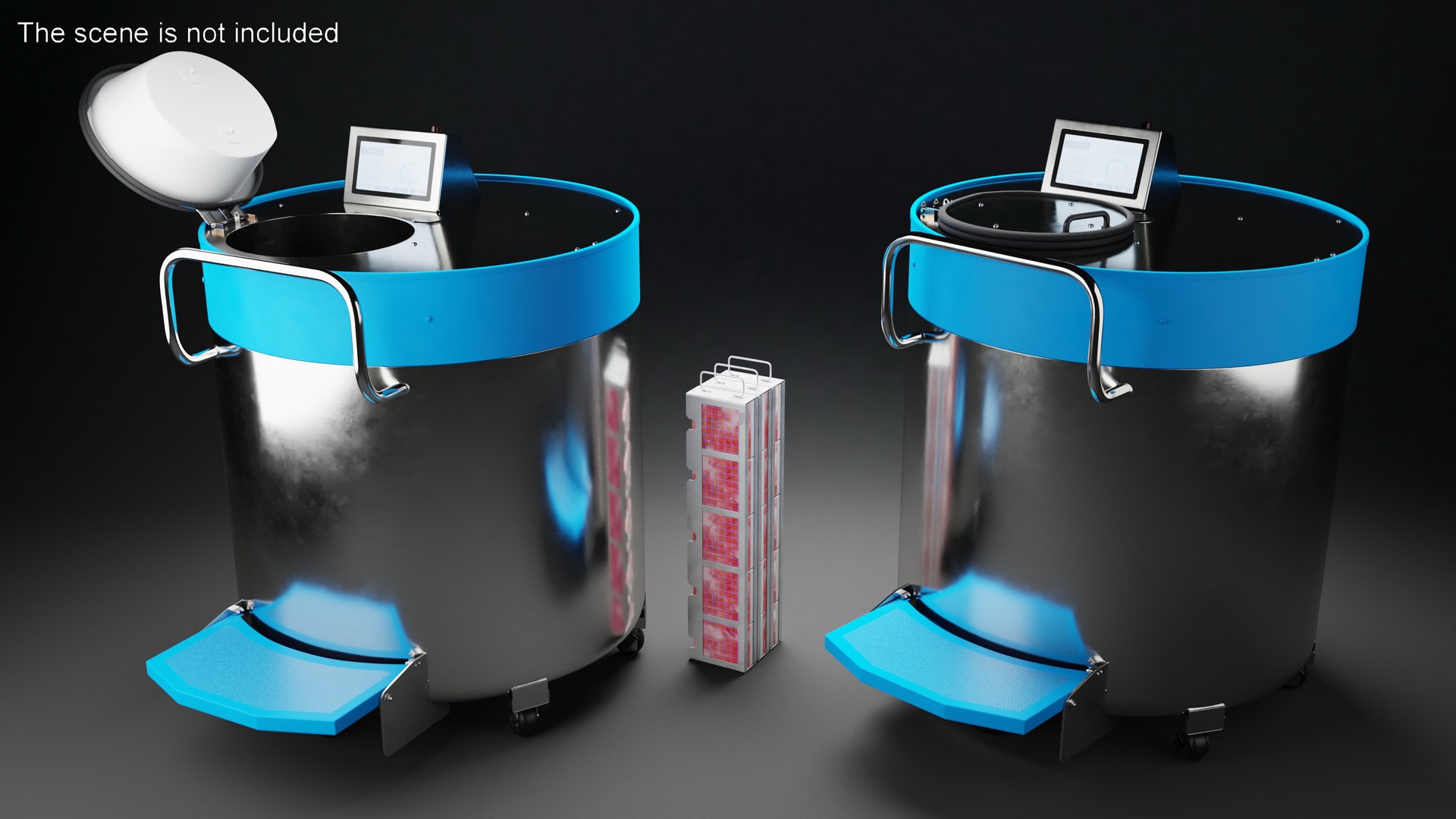 Cryogenic Freezer with Cryo-boxes 3D model - TurboSquid 1997414