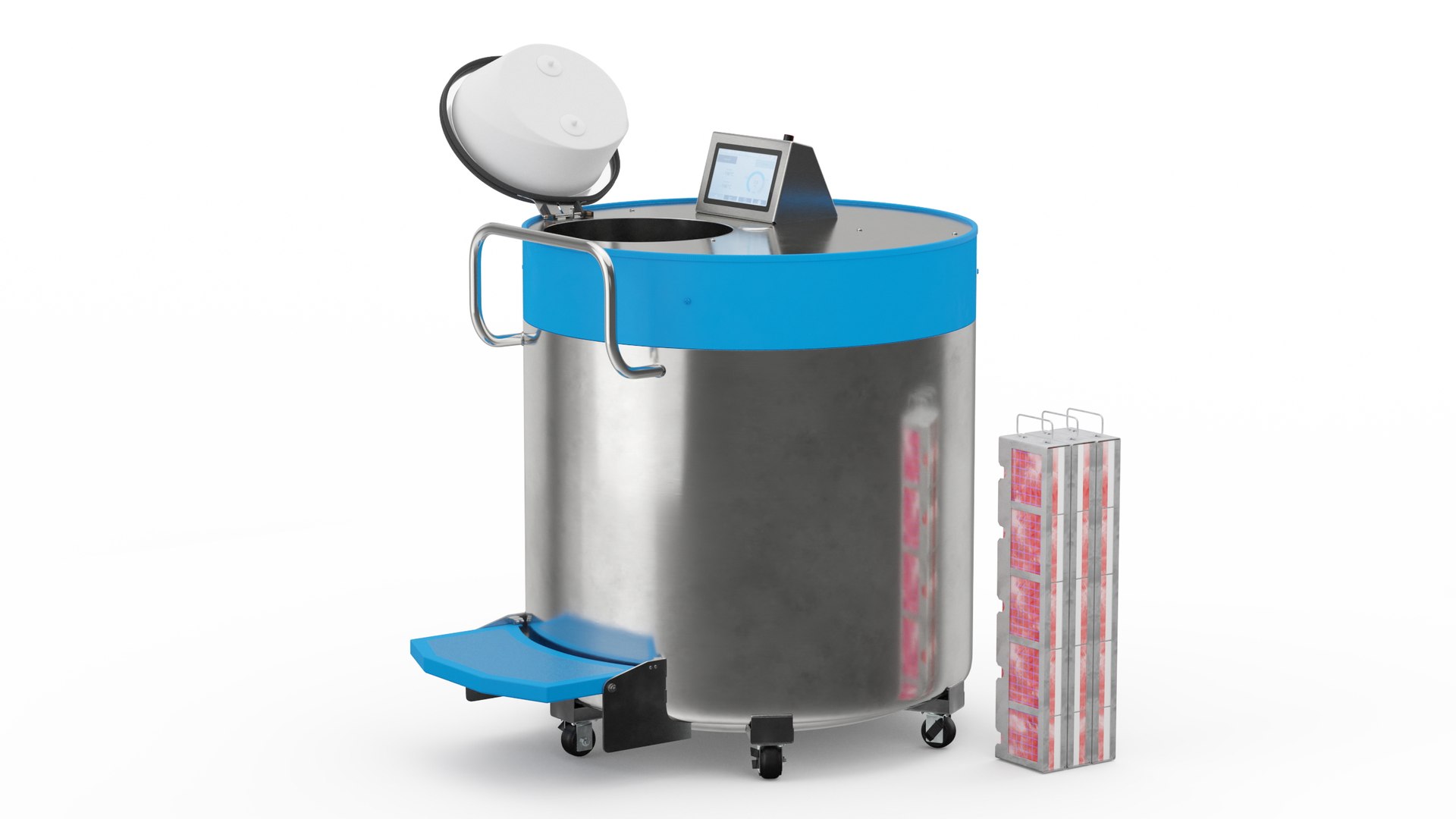 Cryogenic Freezer with Cryo-boxes 3D model - TurboSquid 1997414