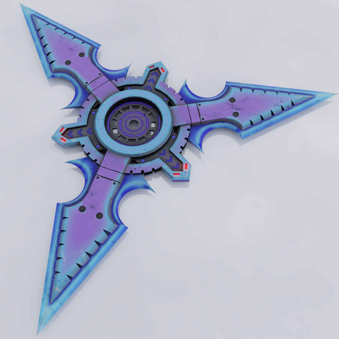 Sci-fi Shuriken Lowpoly PBR 3D Model - TurboSquid 1924011