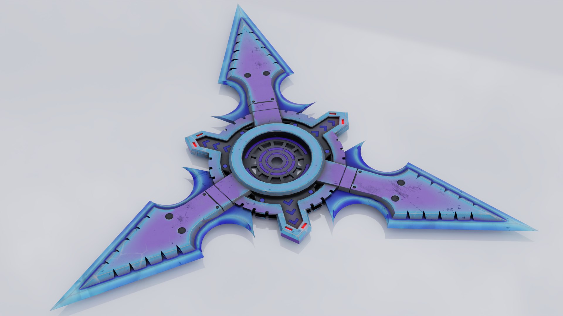 Sci-fi Shuriken Lowpoly PBR 3D Model - TurboSquid 1924011