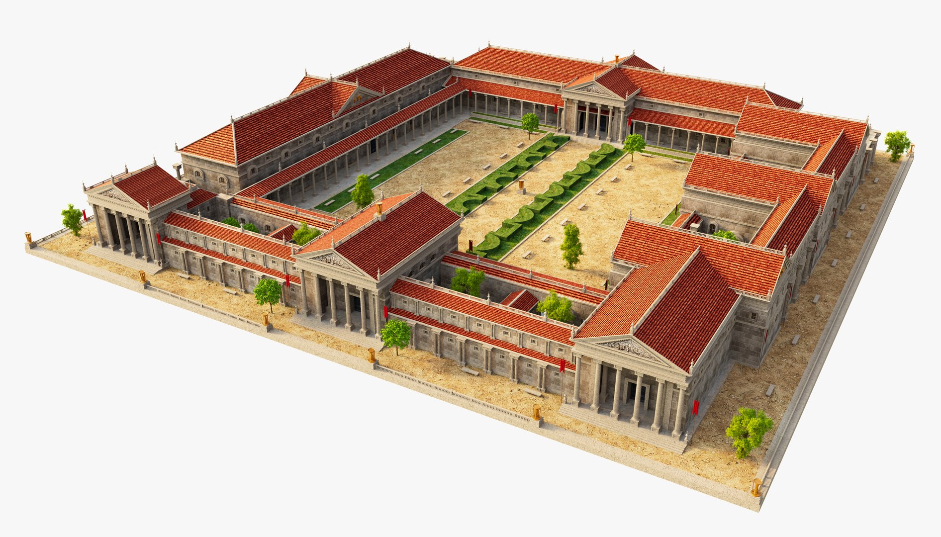 3D Fishbourne Roman Palace Model - TurboSquid 2277734