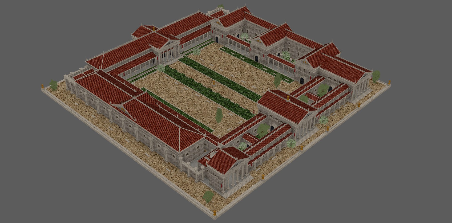 3D Fishbourne Roman Palace Model - TurboSquid 2277734