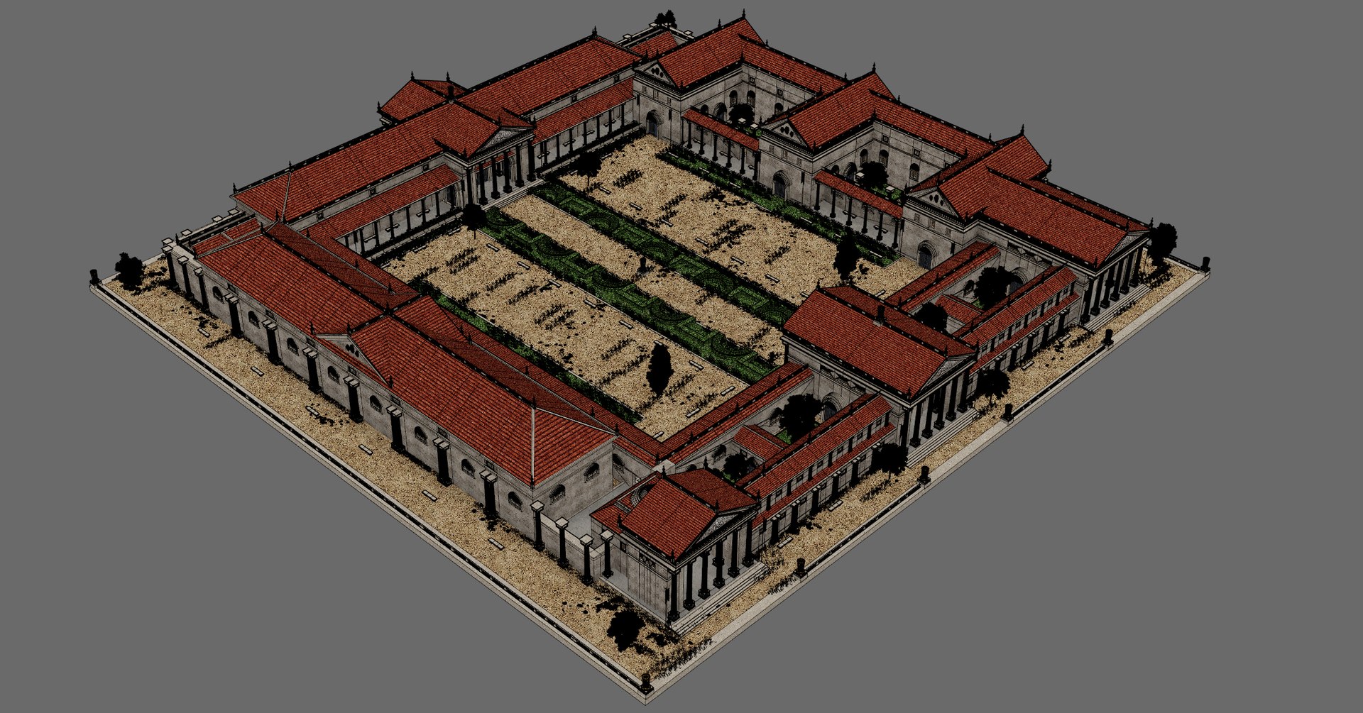 3D Fishbourne Roman Palace Model - TurboSquid 2277734