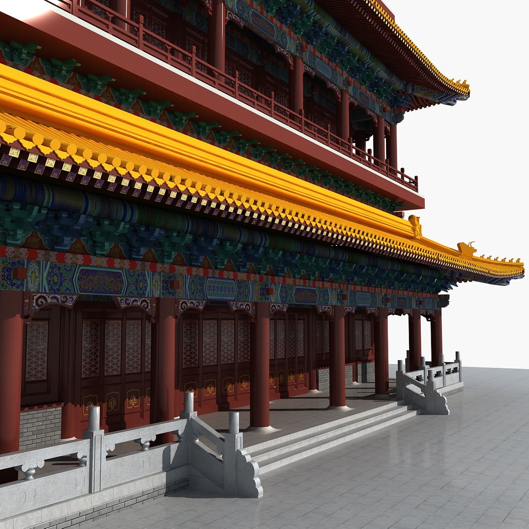 Building Of Chinese Ancient City Model - TurboSquid 1855633