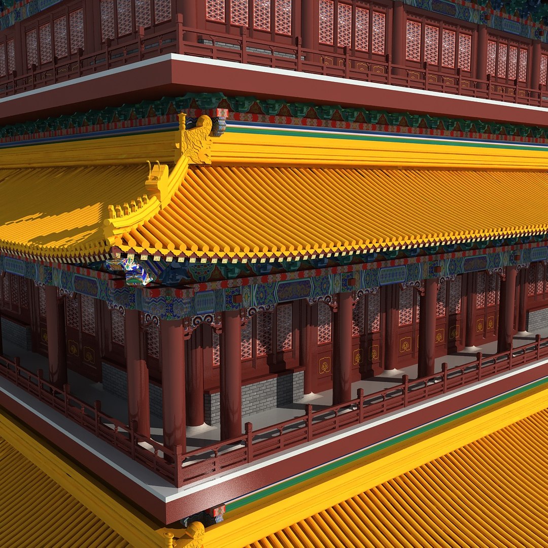 Building Of Chinese Ancient City Model - TurboSquid 1855633