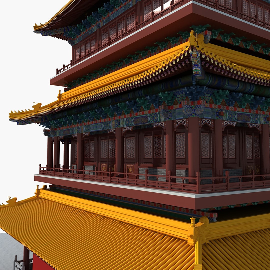 Building Of Chinese Ancient City Model - TurboSquid 1855633