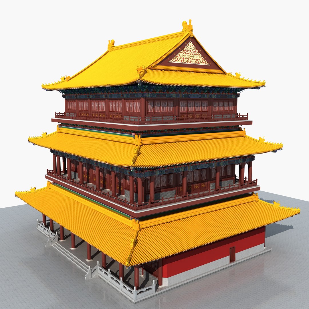 Building Of Chinese Ancient City Model - TurboSquid 1855633