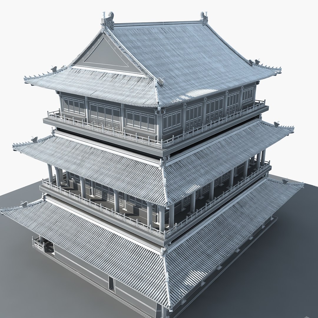 Building Of Chinese Ancient City Model - TurboSquid 1855633