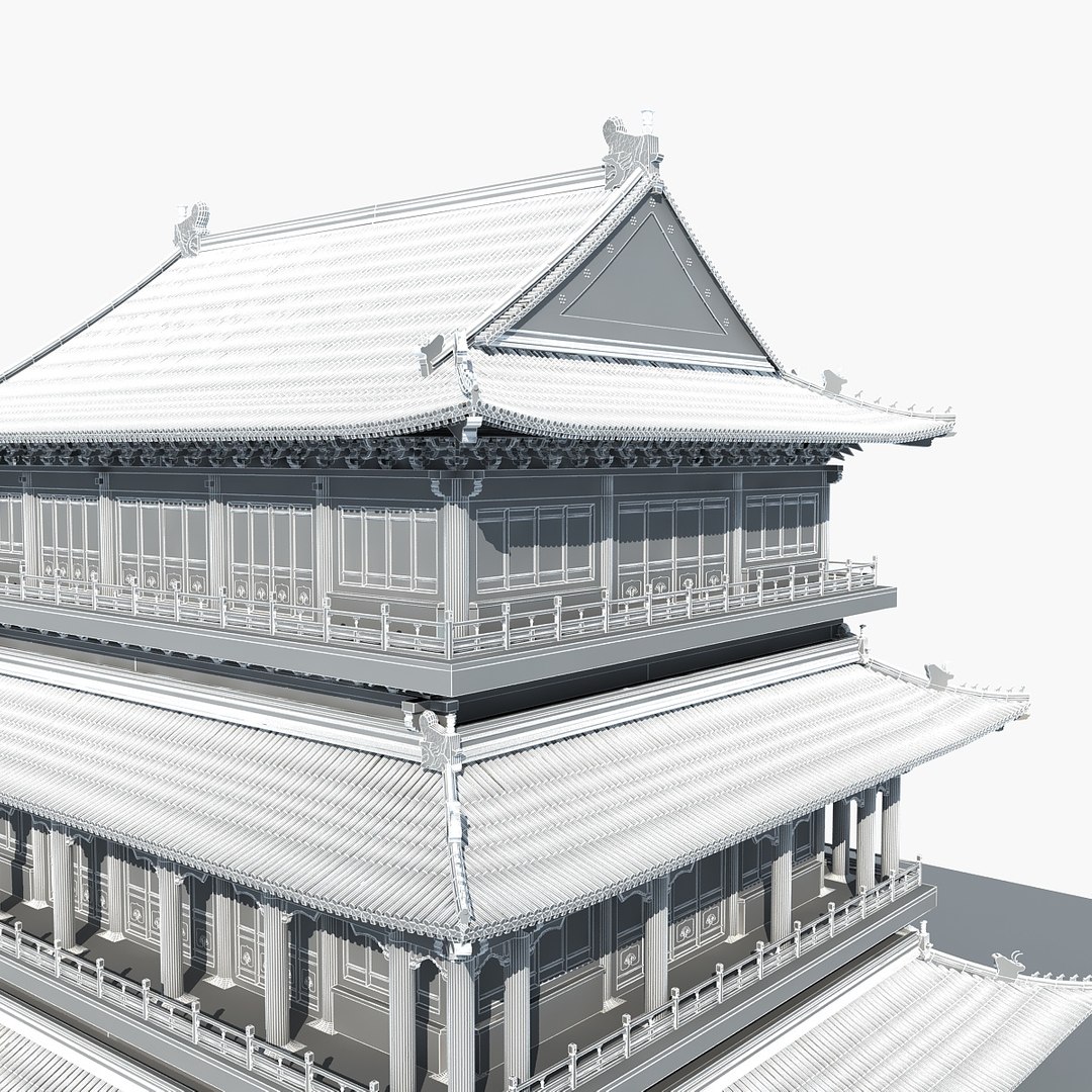 Building Of Chinese Ancient City Model - TurboSquid 1855633