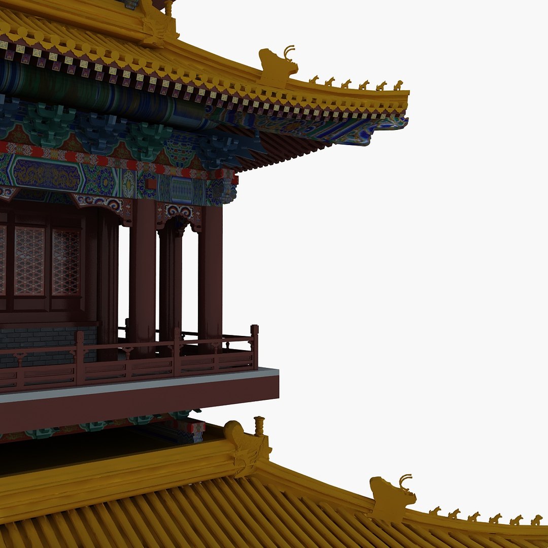 Building Of Chinese Ancient City Model - TurboSquid 1855633