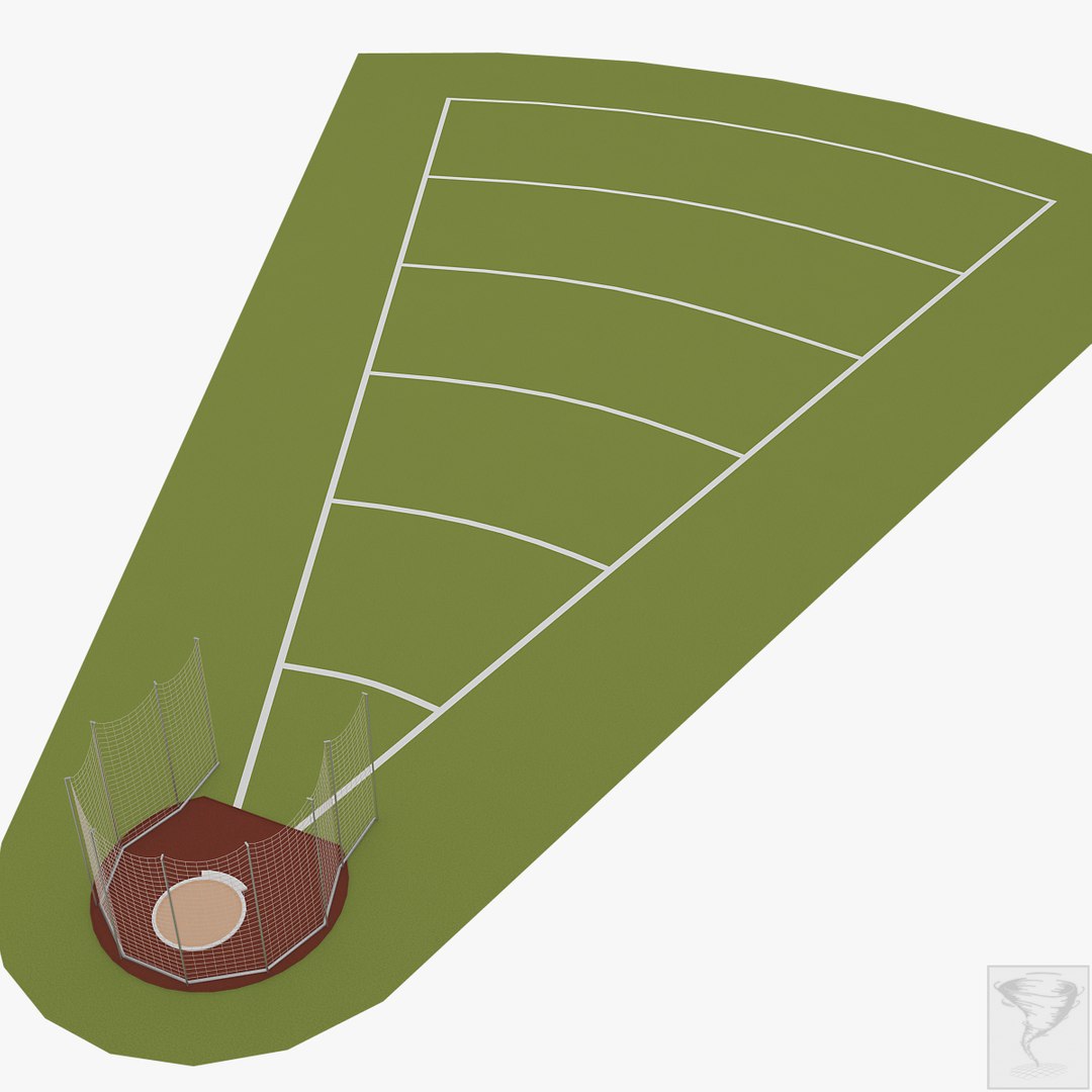 discus throw field drawing