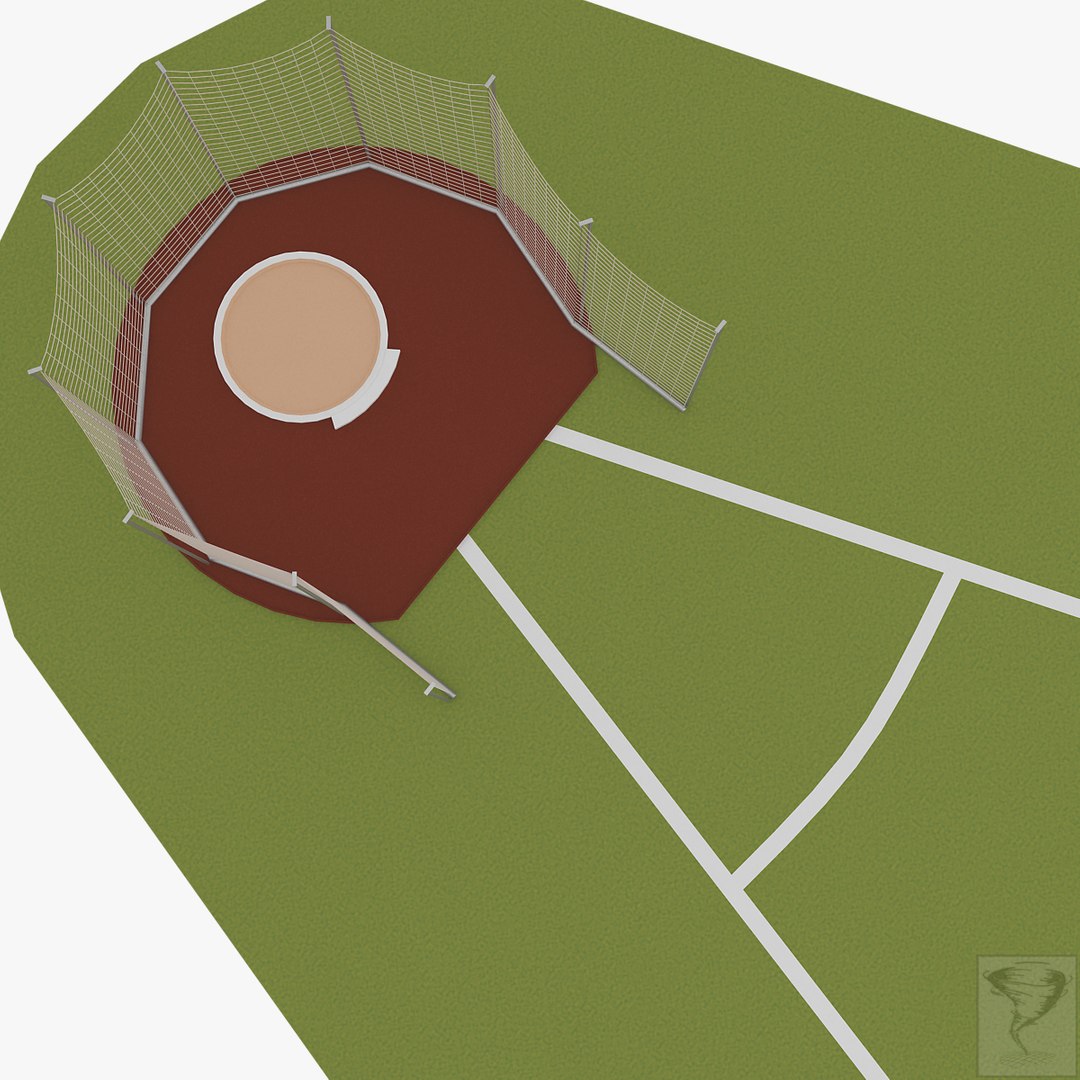 discus throw field layout