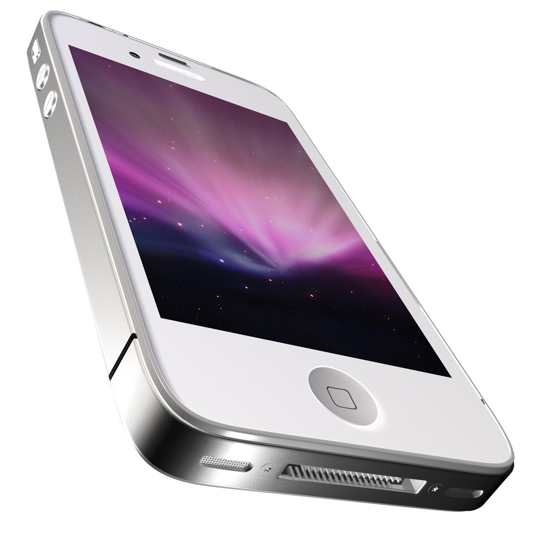 3d Iphone 4 S White Model