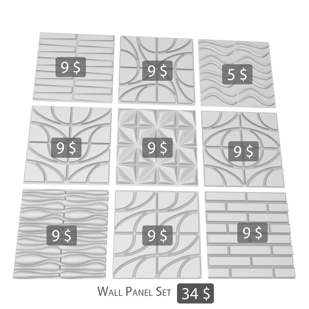 3d Model Wall Panel