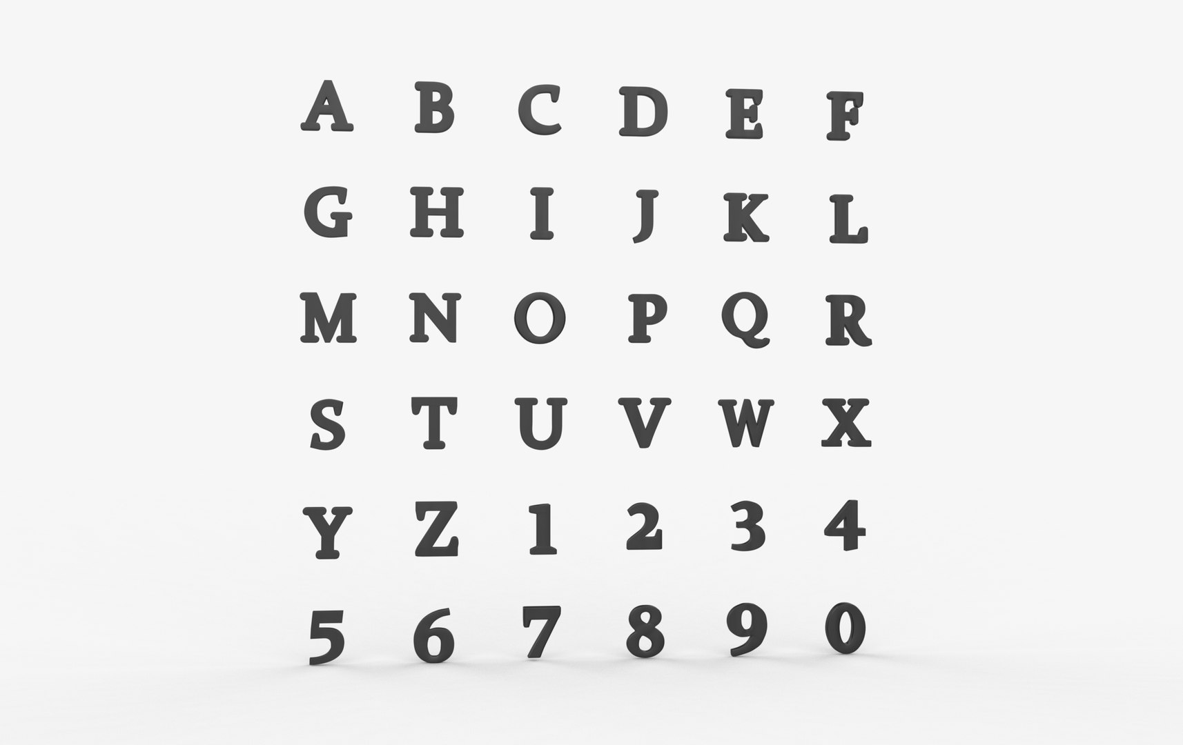 3D Alphabet A To Z 3D Model - TurboSquid 2333050