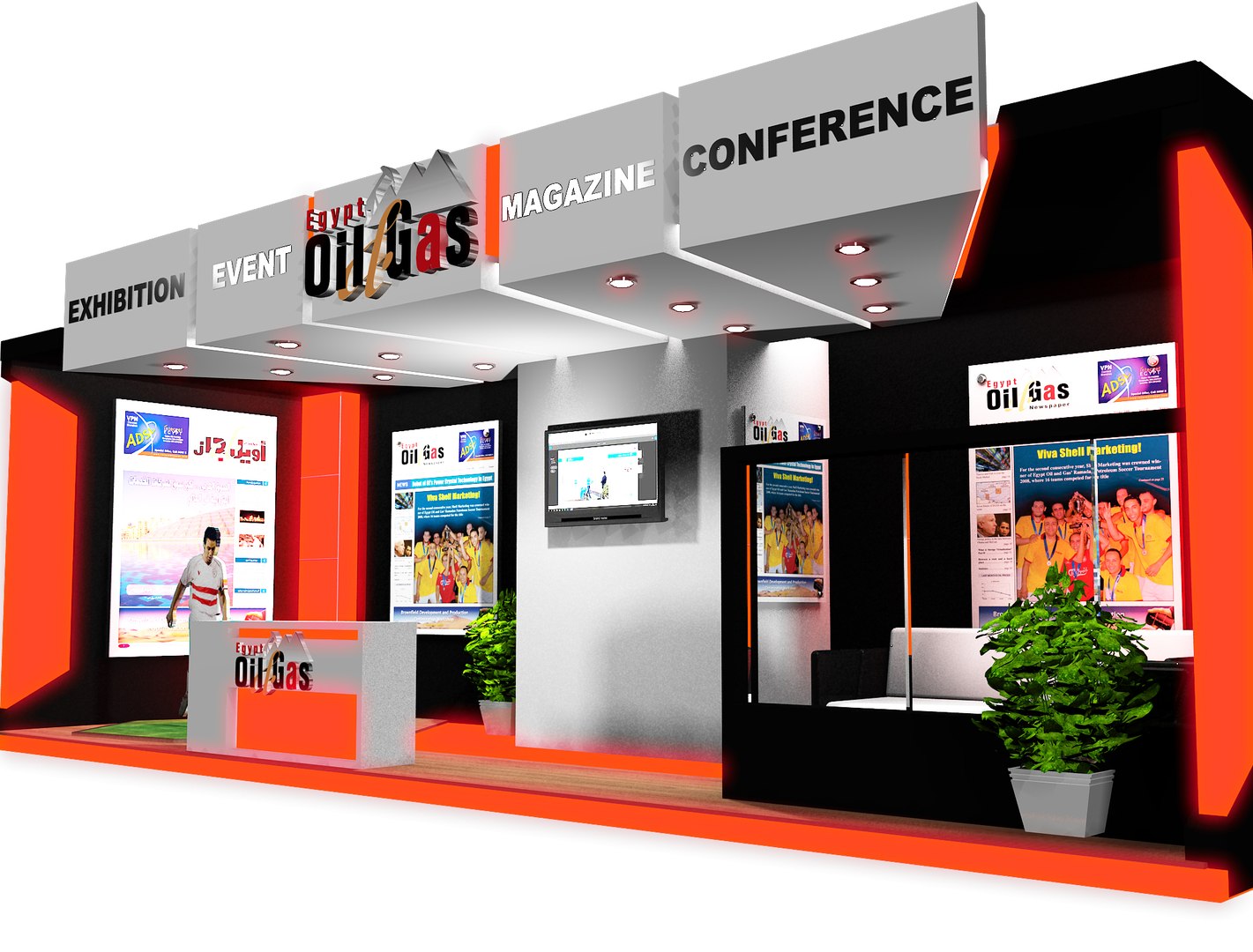 Stand Exhibition Booth 3D Model - TurboSquid 1713771