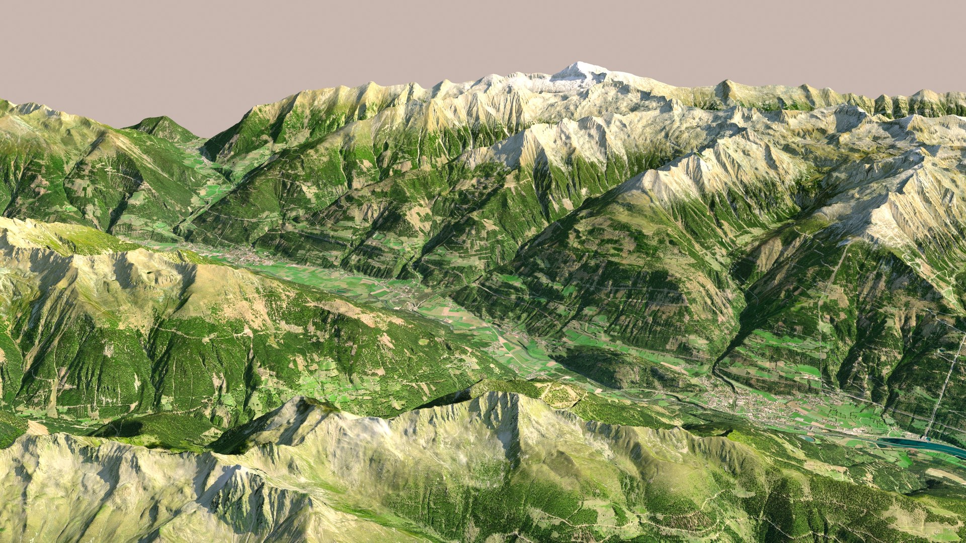 3D Austrian Alps Valley - TurboSquid 2011932