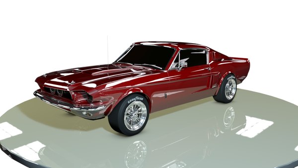 3d classic sports car model