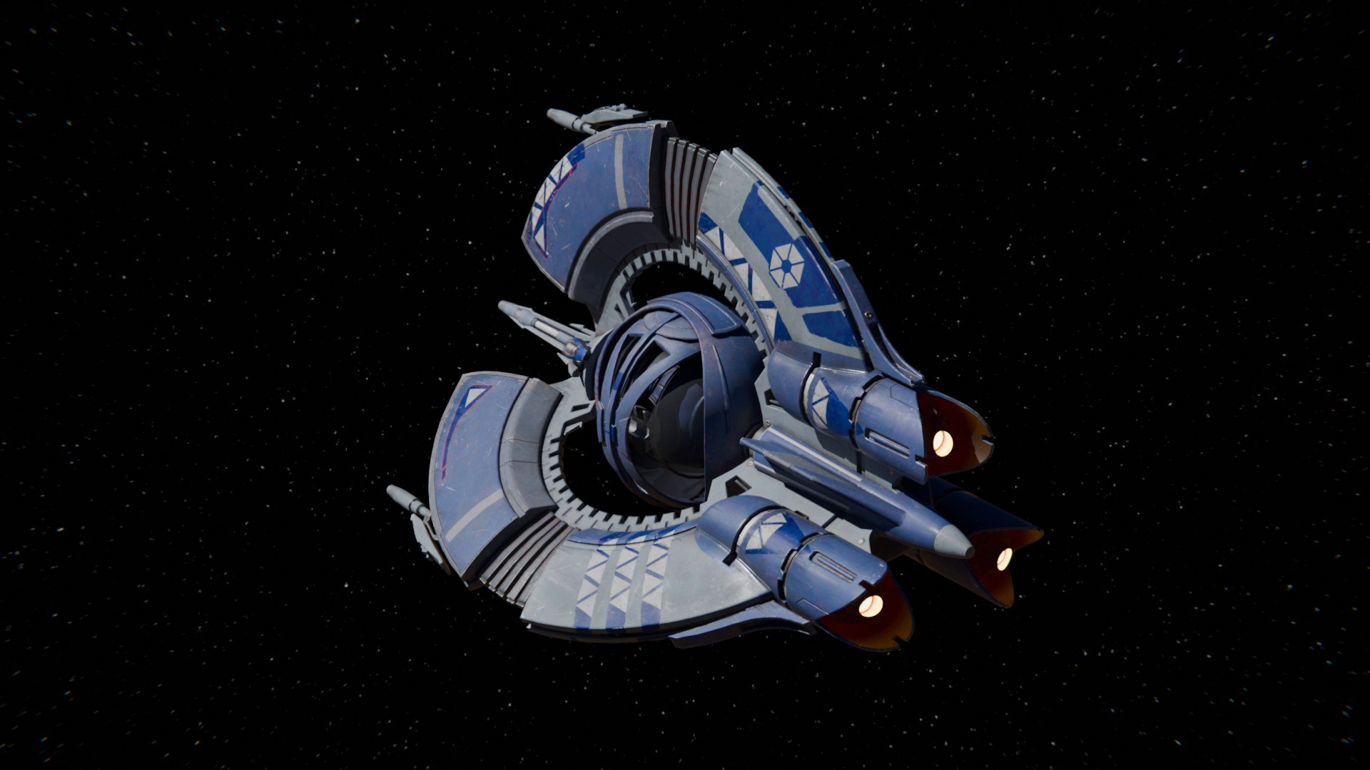 3D Droid Tri-Fighter Model - TurboSquid 2330817