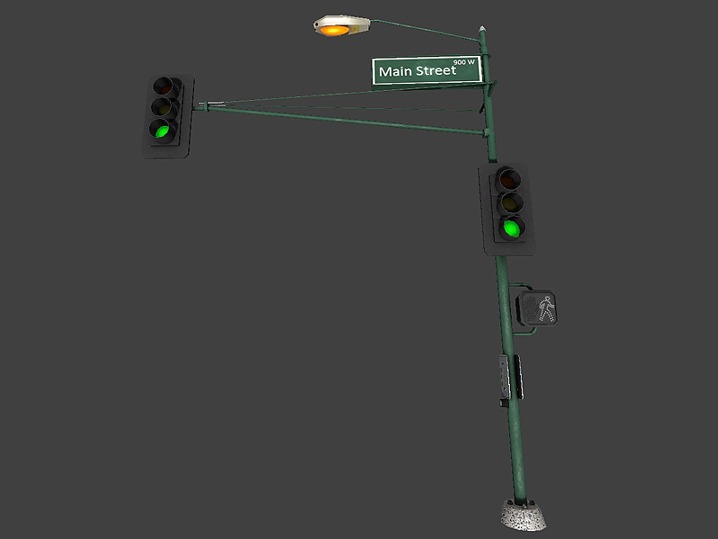 Traffic Light 3d Max