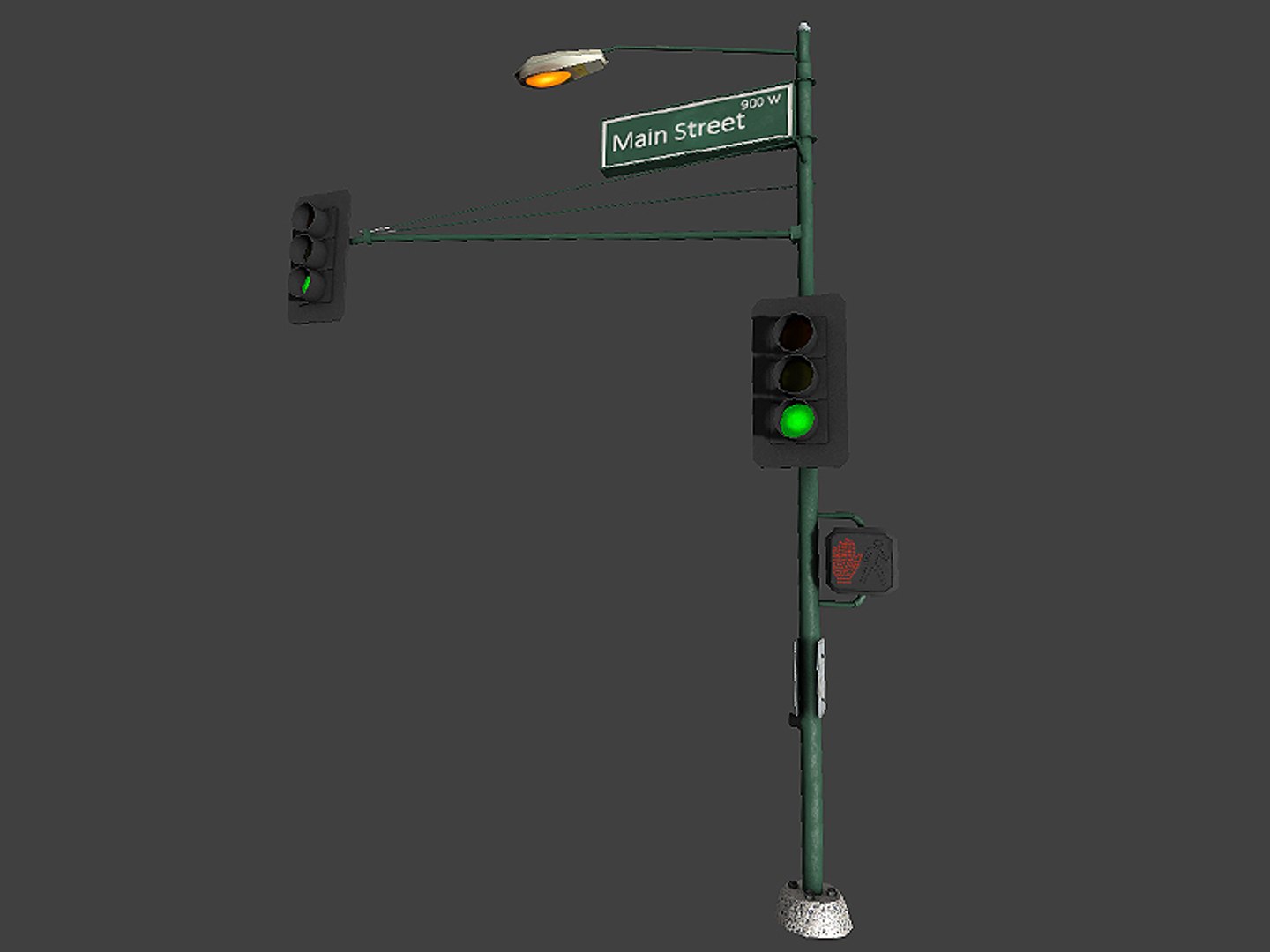 Traffic Light 3d Max