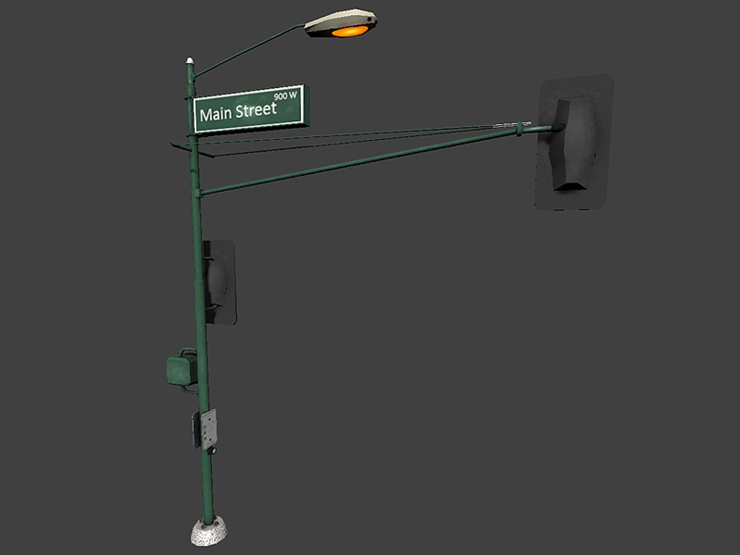 Traffic Light 3d Max