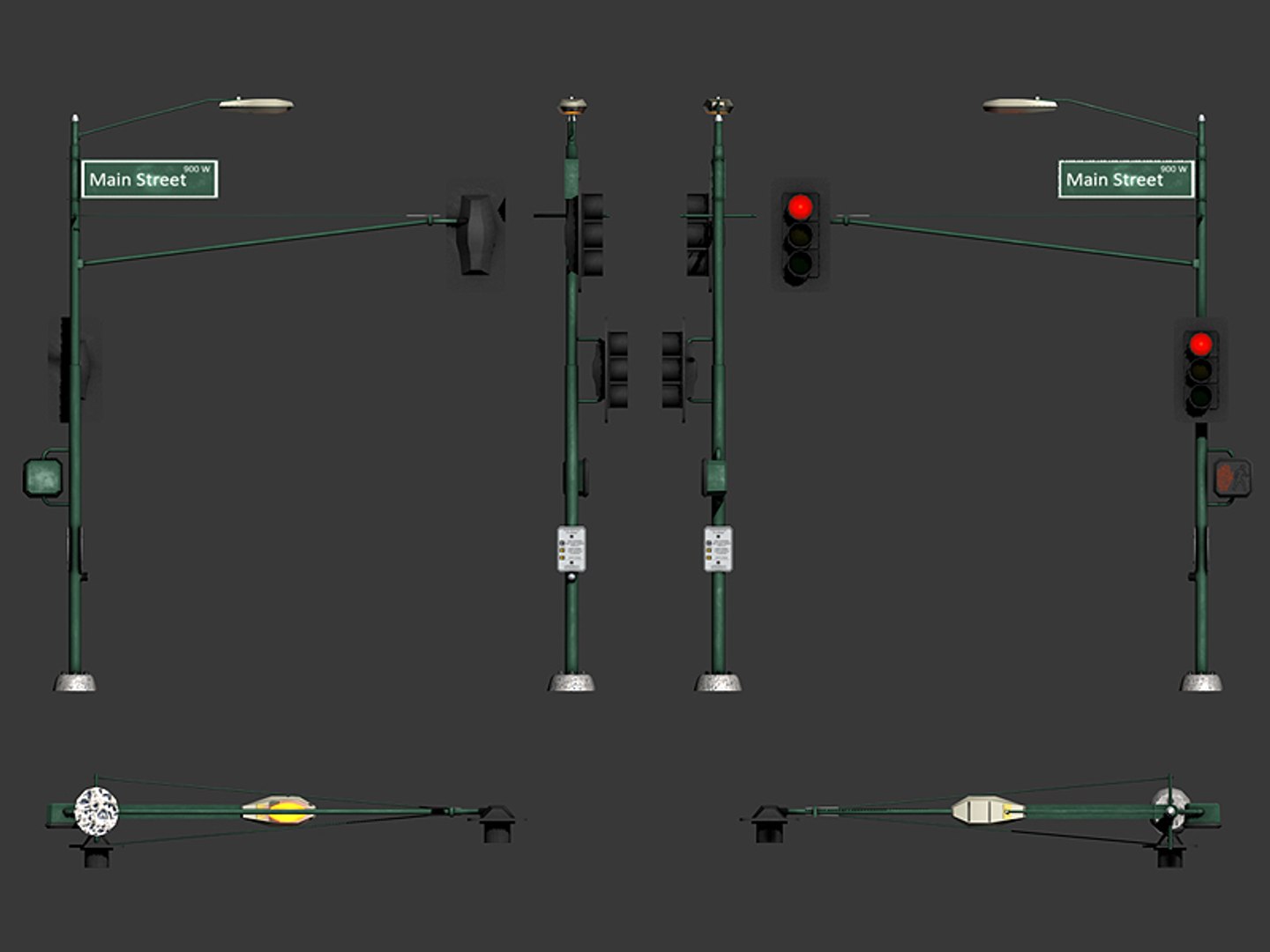 Traffic Light 3d Max