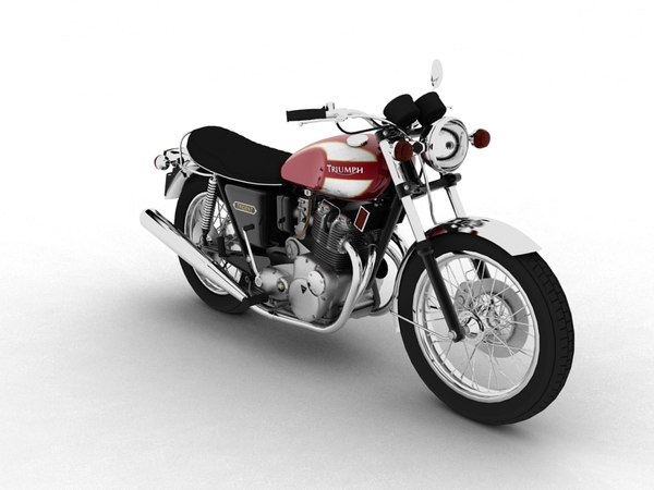 triumph t160 trident 1975 3d max