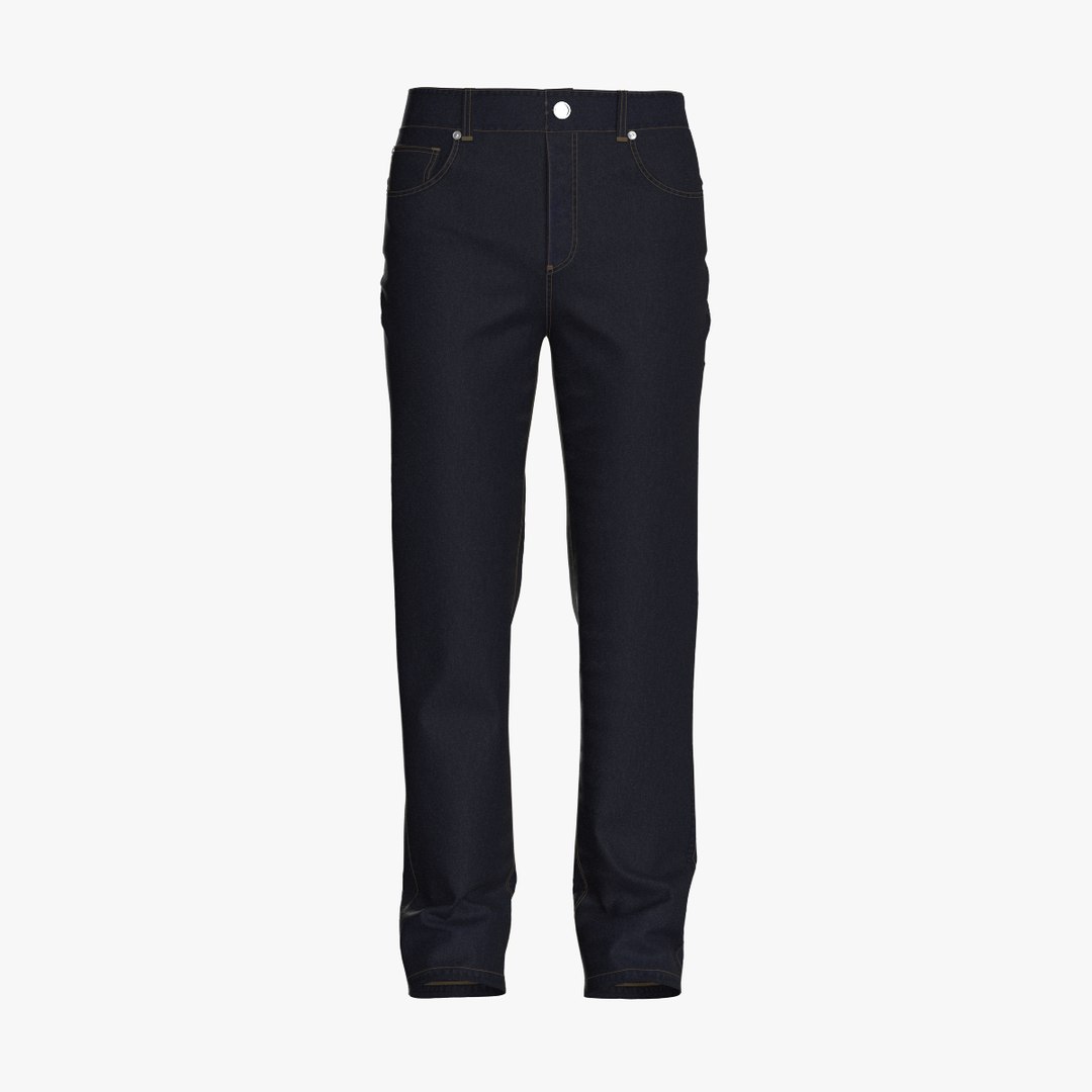 Male Denim Jean Model - TurboSquid 2167431