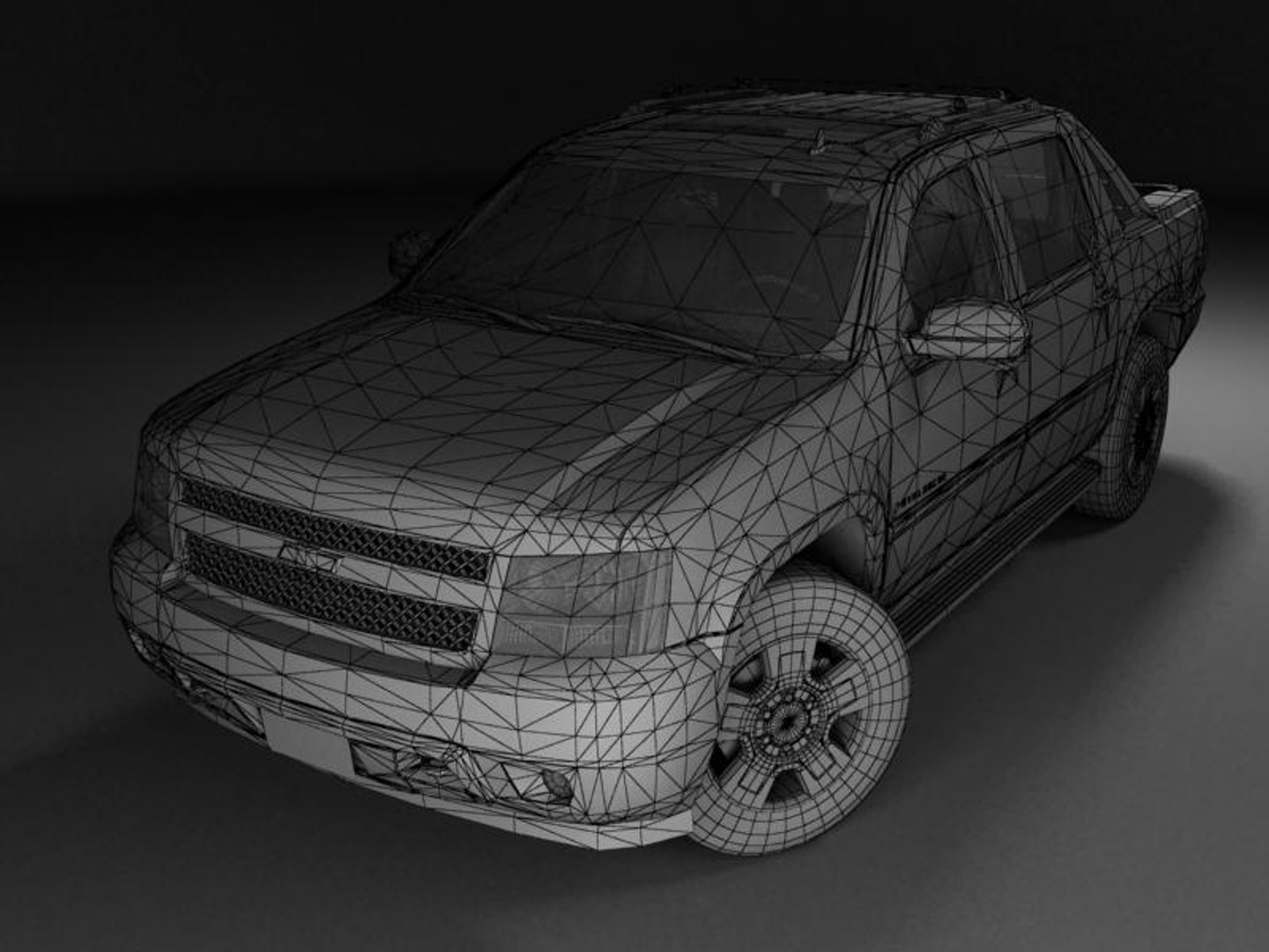 3d model chevrolet avalanche gmt900