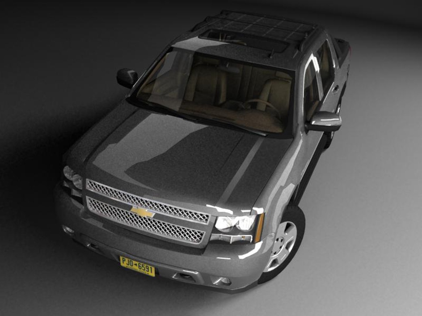 3d model chevrolet avalanche gmt900