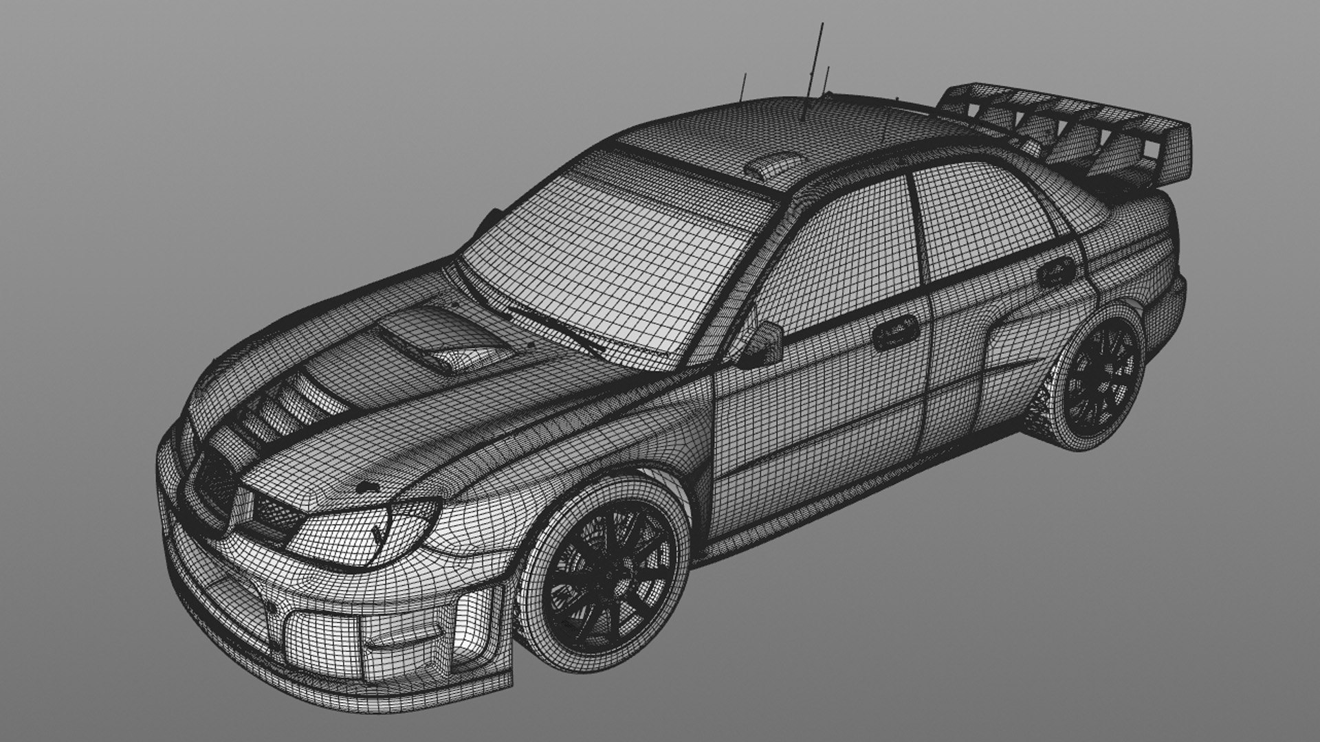 Subaru Impreza WRX STI Rally 3D Model - TurboSquid 2379465