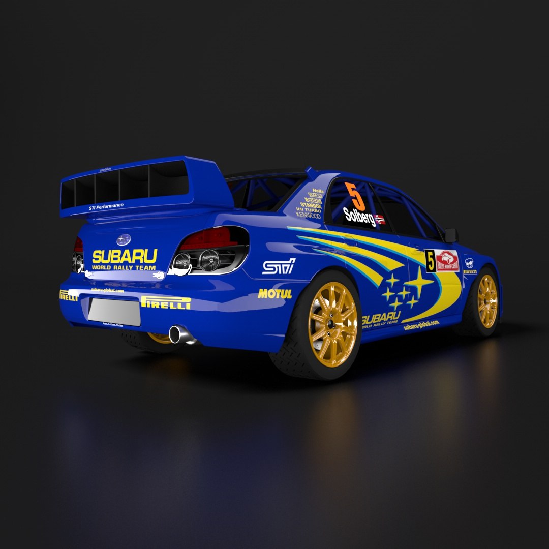 Subaru Impreza WRX STI Rally 3D Model - TurboSquid 2379465