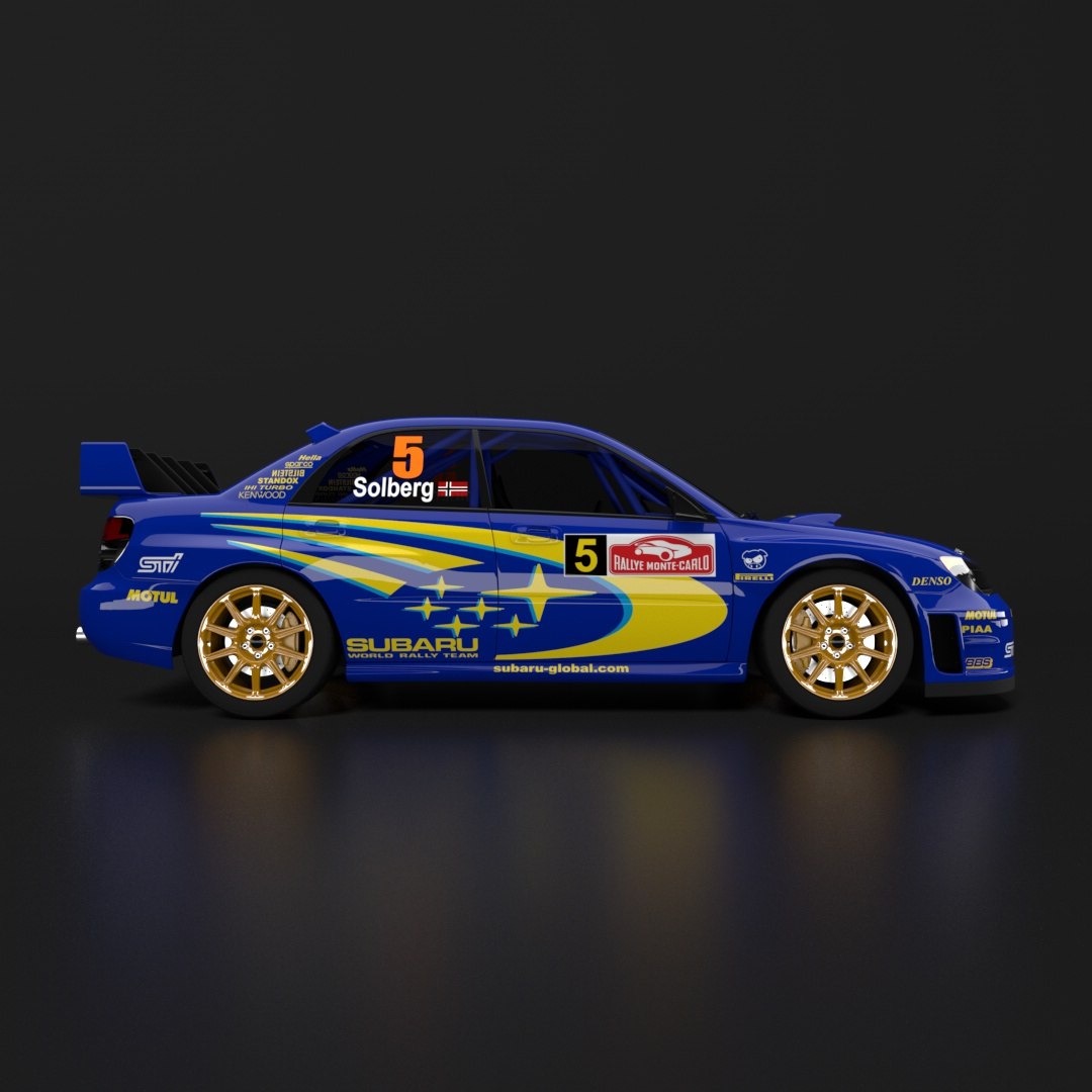 Subaru Impreza WRX STI Rally 3D Model - TurboSquid 2379465
