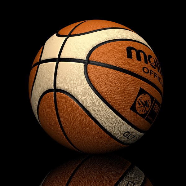 basketball modeled 3d model