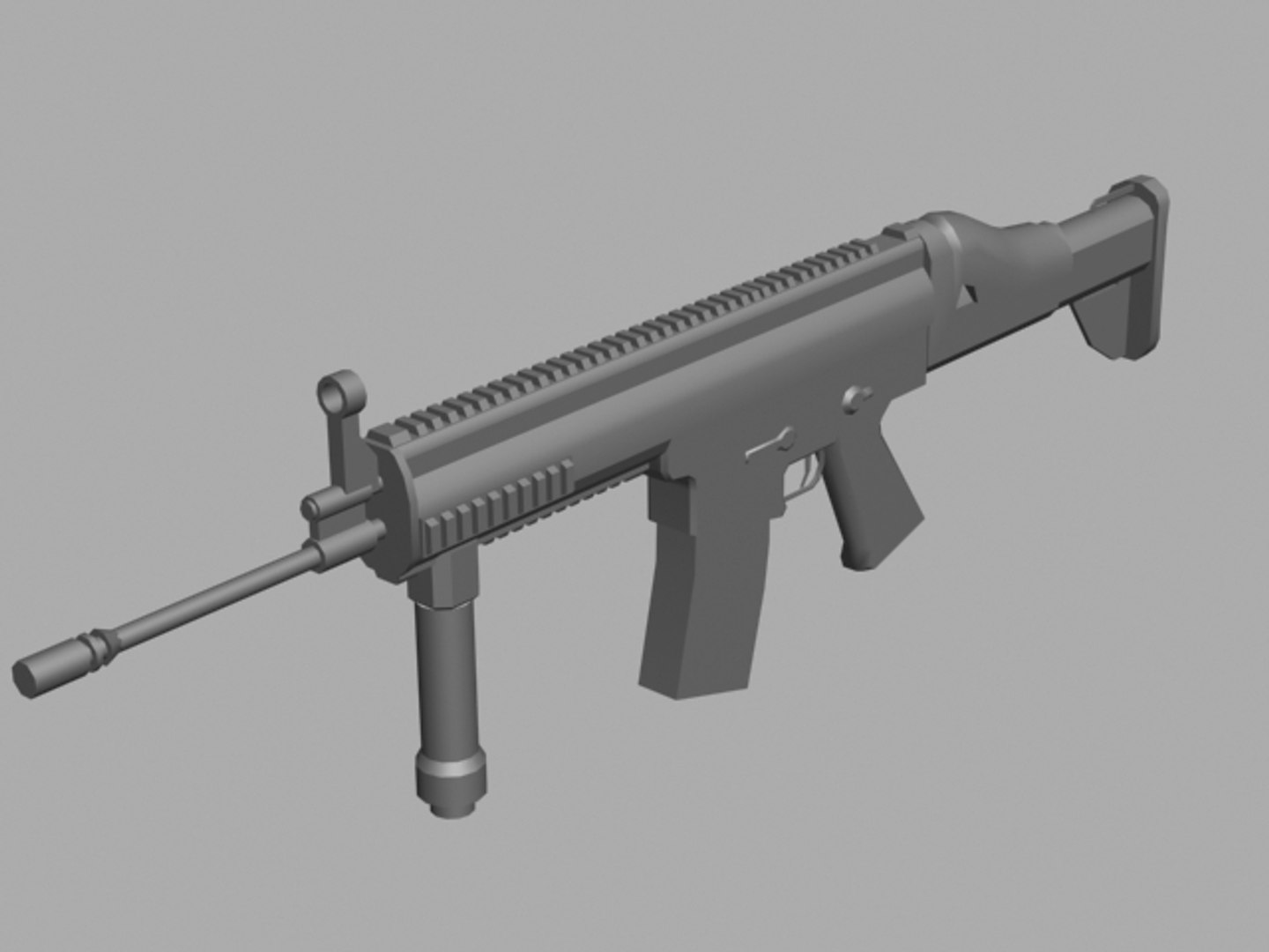 Fn Scar 3d Max