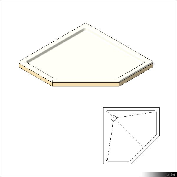 3d shower base bevel model