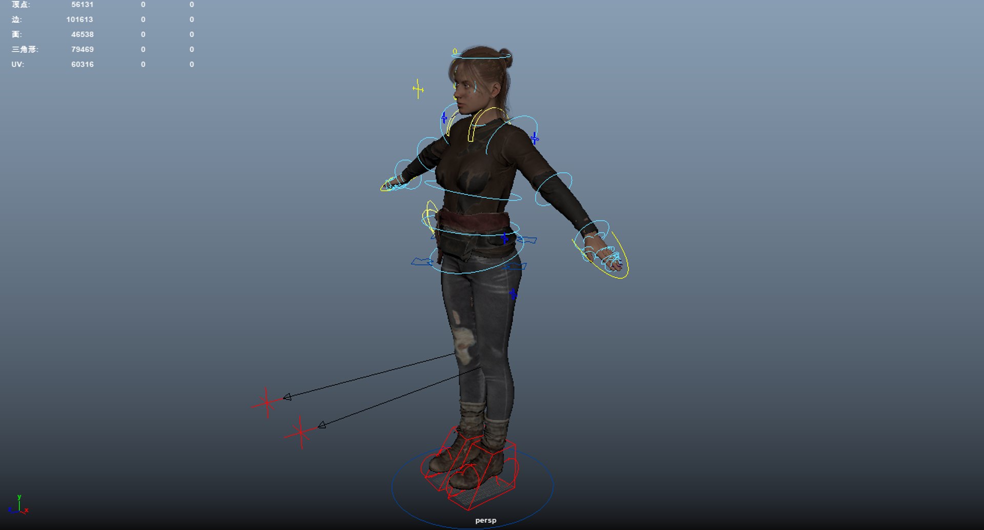 3D Model Apocalypse Female - TurboSquid 2249897