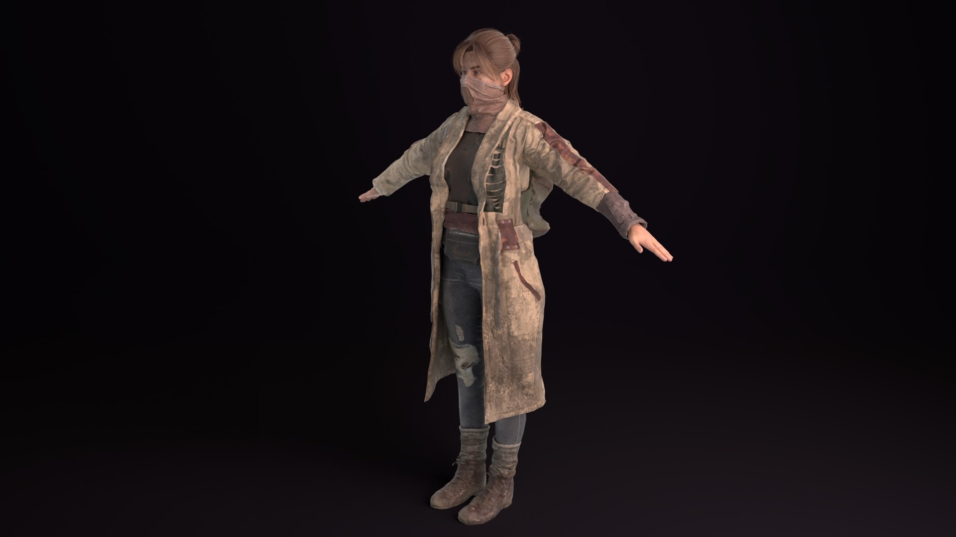 3D Model Apocalypse Female - TurboSquid 2249897